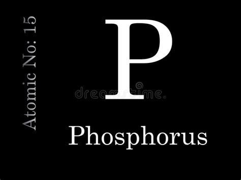 Phosphorus P Chemical Element Of Periodic Table In Ice Cube Stock Illustration Illustration Of