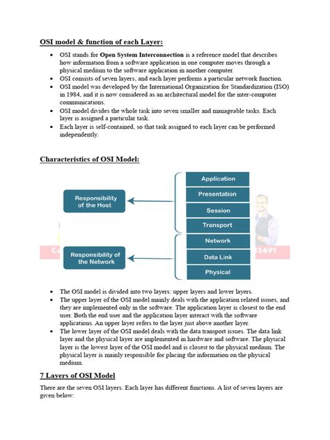 The Reference Model Part 1 Pdf Osi Model Computer Network