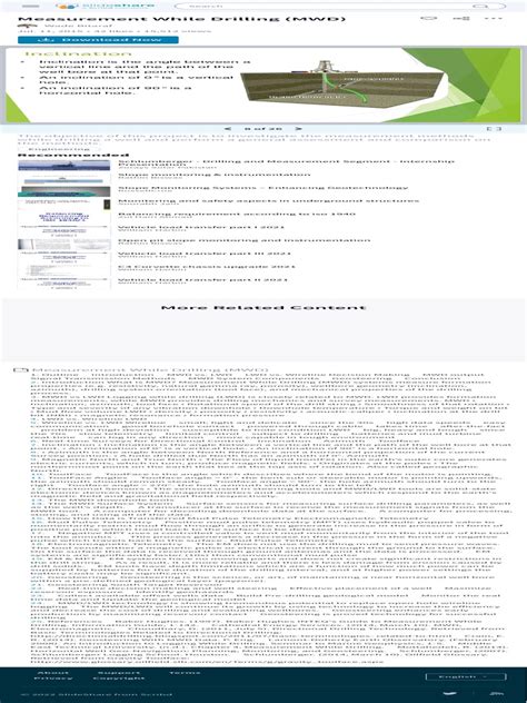 Measurement While Drilling Mwd Pdf Metrology