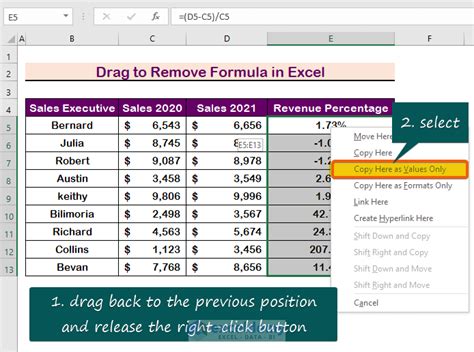 How To Remove A Formula In Excel And Keep Values 5 Ways Exceldemy