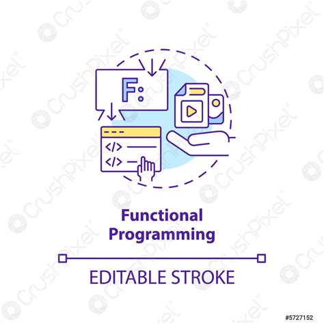 Functional Programming Concept Icon Stock Vector 5727152 Crushpixel