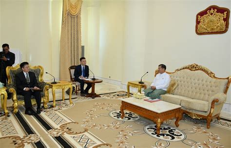 Chairman Of State Administration Council Prime Minister Senior General Min Aung Hlaing Receives