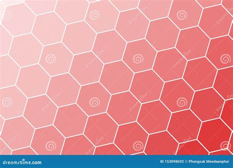 Honeycomb Grid Tile Seamless Background Or Hexagonal Cell Texture In Color Coral Reef Style