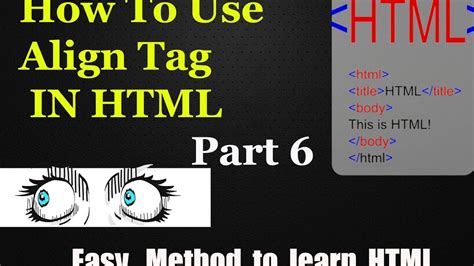 Html Text Alignment How To Use Align Tag In Html How To Write Text In The Center In Html
