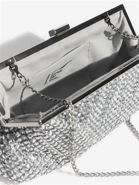 Buy Friends Like These Silver Chain Mail Clutch From Next Australia
