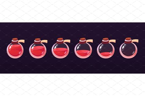 Game Elixir Bottle Potion Vial Graphics ~ Creative Market