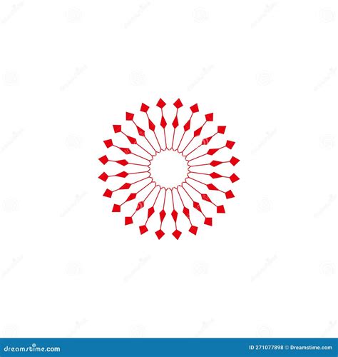 Rotate Red Symbol 3d Render Illustration Royalty Free Stock Image