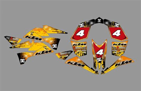 Kit Déco Ktm 450 525 Xc Atv Factory Gris Kitdeco Motofr