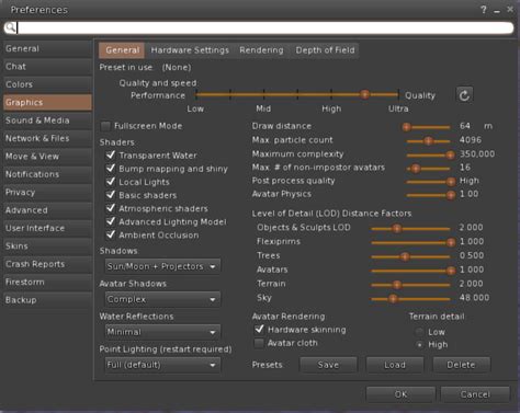 FRAMES PER SECOND Technical Second Life Community
