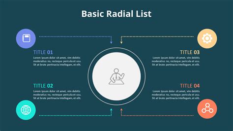 텍스트 상자 프레젠테이션 애니메이션 슬라이드를 사용한 분석주기형다이어그램