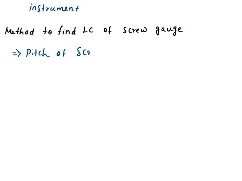Solved Define Least Count And Then Determine The Least Count On The