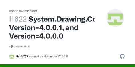 System Drawing Common Version 4 0 0 1 And Version 4 0 0 0 · Issue 622 · Charlesw Tesseract