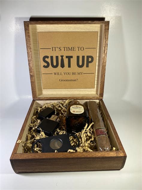 Personalized Groomsmen Proposal Box Will You Be My Groomsman Etsy