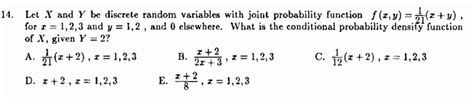 Solved Let X And Y Be Discrete Random Variables With Chegg Com