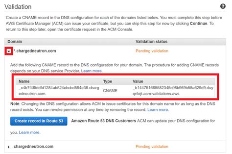 Creating A Public Ssltls Certificate In Aws Certificate Manager