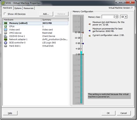 Powercli Enabledisable The Vm Hot Add Features Ict Freaknl