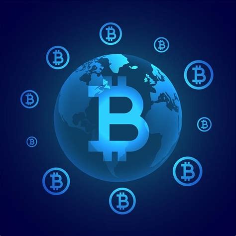 Global Bitcoin Digital Currency Concept