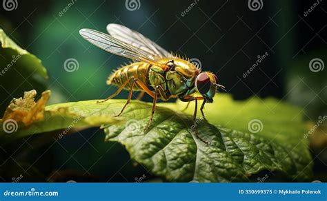 Exotic Drosophila Fly Diptera Parasite Insect Macro Neural Network Ai
