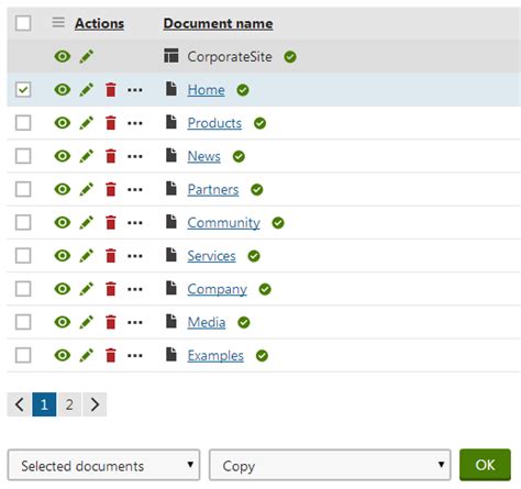 copying and moving documents creating linked documents kentico