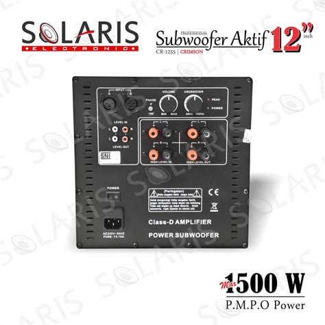 Jual SUBWOOFER AKTIF 12 Inch SUBWOOFER KARAOKE HOME THEATER Crimson CR 1255 Shopee Indonesia