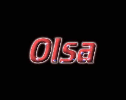 Olsa Logo | Free Name Design Tool from Flaming Text