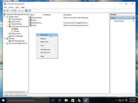 How To Create A Local Account On Windows