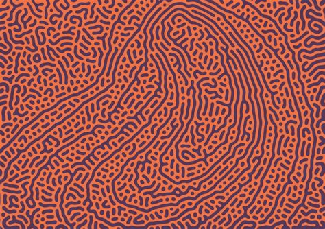 Premium Vector Turing Pattern Structure Oraganic Lines Background