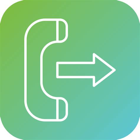 Outgoing Call Vector Icon Style 22290718 Vector Art At Vecteezy