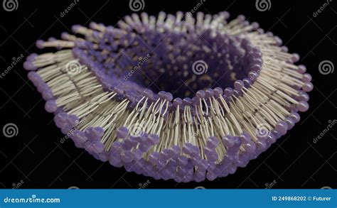 3d Rendering Lipid Bi Layer Cell Anatomy 3d Rendering Stock