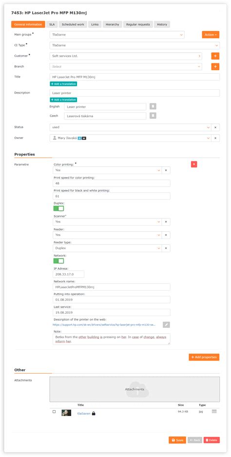 Additional Properties Overview Cdesk
