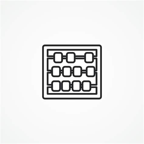 Premium Vector Abacus Line Icon Abacus Thin Line Icon