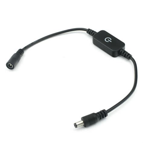 Dc 12 24v Wire Power In Line Adapter Cable On Off Switch Jack Arduino Plug Black Ebay Uk