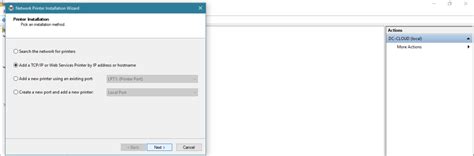 print server installation and setup cyber security networking