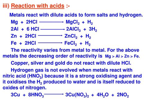 PPT CHAPTER METALS AND NON METALS PowerPoint Presentation ID