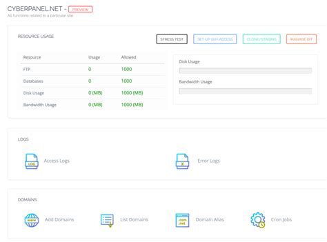 Features CyberPanel