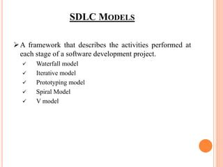 SDLC Models PPTX