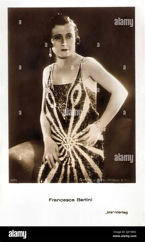 Portrait Of Francesca Bertini 009 Italian Silent Movie Era Stock