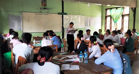 ညောင်ရွှေမြို့၌ မြို့နယ်အဆင့် အခြေခံပညာအလယ်တန်း၊ မူလတန်း ဘာသပြဆရာ ဆရာမများ ဘာသာရပ်စွမ်းရည်မြှင့