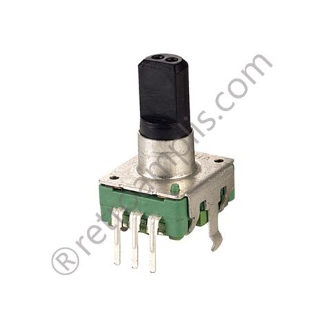 Encoder with switch 24 stops Ø6x20mm D shaft ALPHA Retroamplis