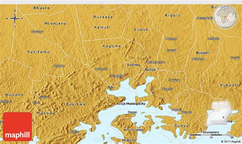 Physical D Map Of Jinja