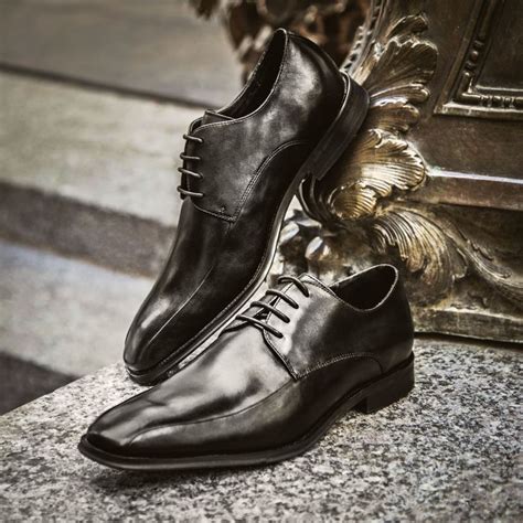 Classic Black Leather Dress Shoes For Men
