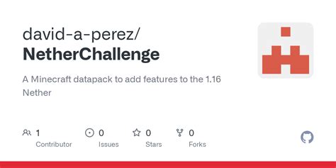 GitHub David A Perez NetherChallenge A Minecraft Datapack To Add Features To The Nether