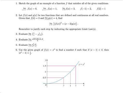 solved 1 sketch the graph of an example of a function f