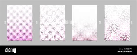 Dot Pattern Brochure Design Set Vector Stationery Background Collection Stock Vector Image