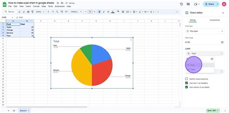 How To Make A Pie Chart In Google Sheets