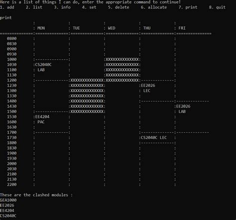 Display For Lesson Clashes Is Not User Friendly Issue Jingwei Pe GitHub