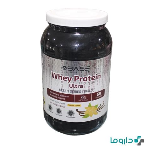 پودر پروتئین وی اولترا بیس نوتریشن 1200 گرم داروخانه دکتر کرمانی