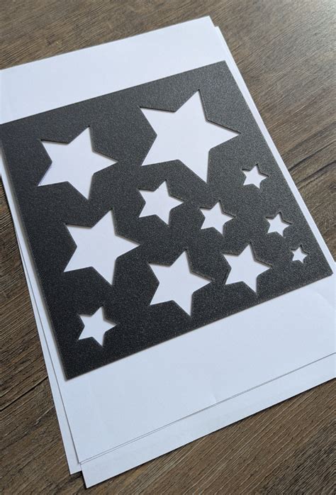 Drawing Stencil Different Sized Stars By Cmeggyesy MakerWorld