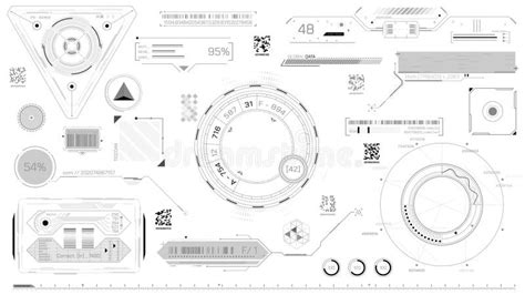 Animated Hud Elements Pack For High Tech Interface Stock Footage Video Of Process Program