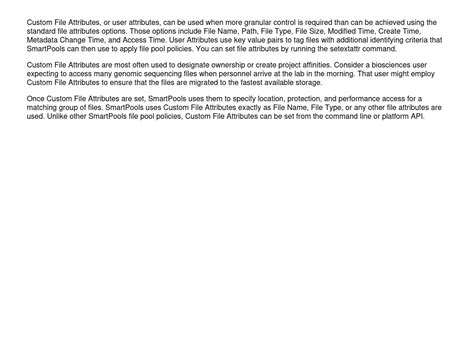 Custom File Attributes Storage Tiering With Dell Powerscale Smartpools Dell Technologies